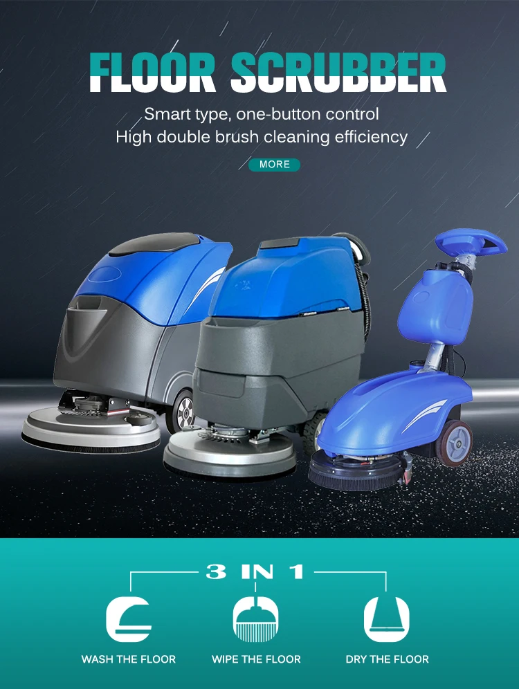 Floor Scrubber Dryer Floor Scrubbing Washing Machine Industrial ...