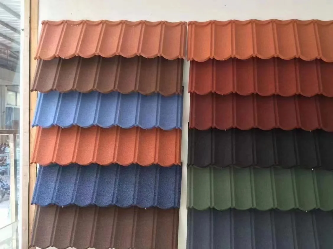 1340*420mm Classical Tile Color Stone Coated Metal Roofing Tile Price ...