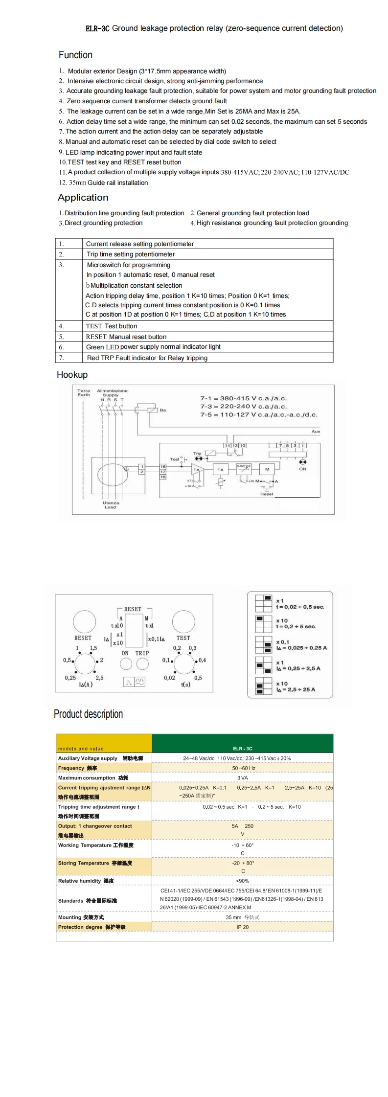 Smart ELR-3C Earth Leakage Relay with Toroid - 1 Year Warranty