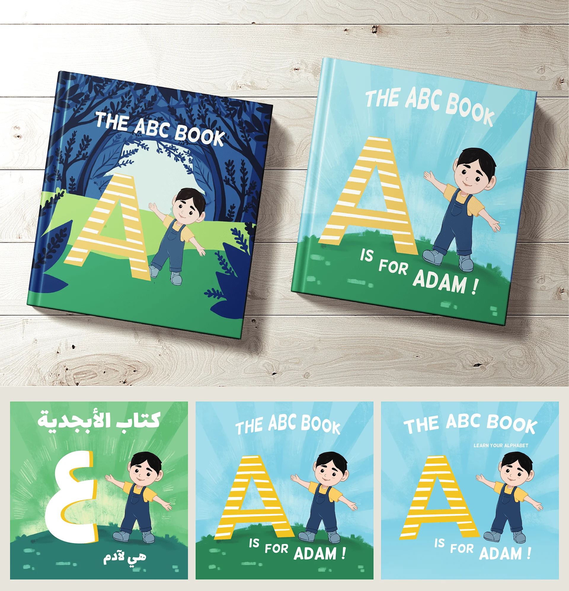 Custom Children’s Educational Board Book for Learning English