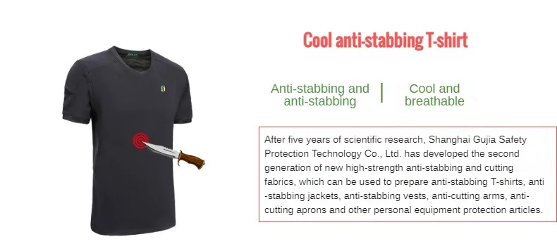 High Quality Anti Puncture Knife Proof Clothing for Security