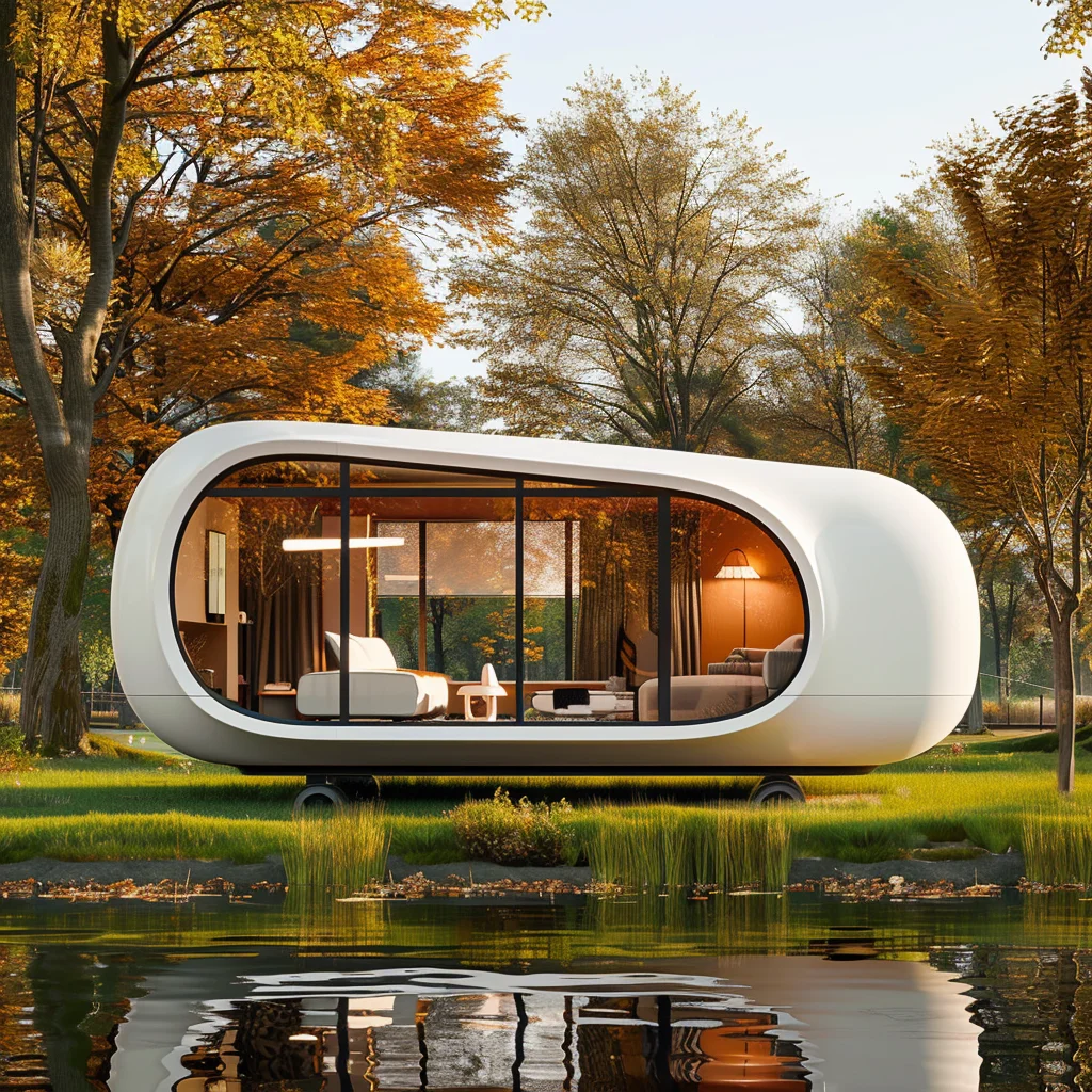 Mobile Living Container House - Fast Install Space Capsule
