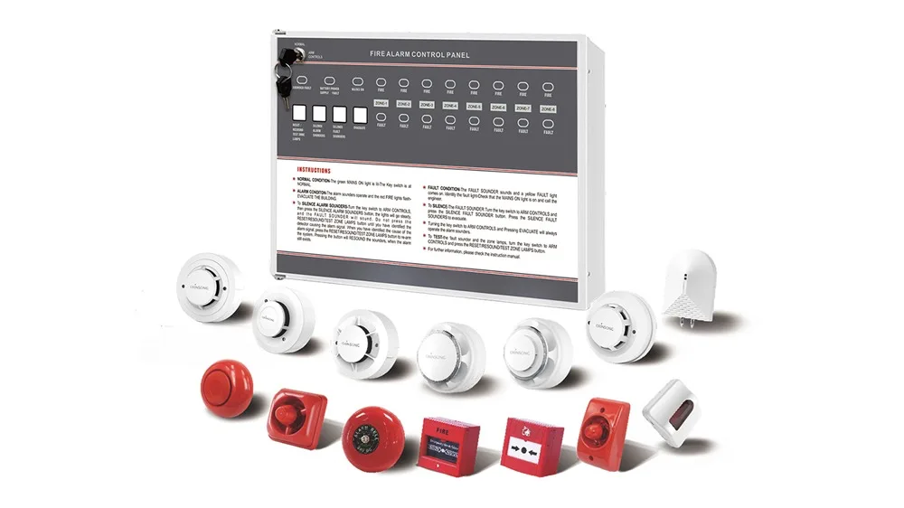 6 Zone Conventional Fire Alarm Control Panel For Fire Alarm System ...