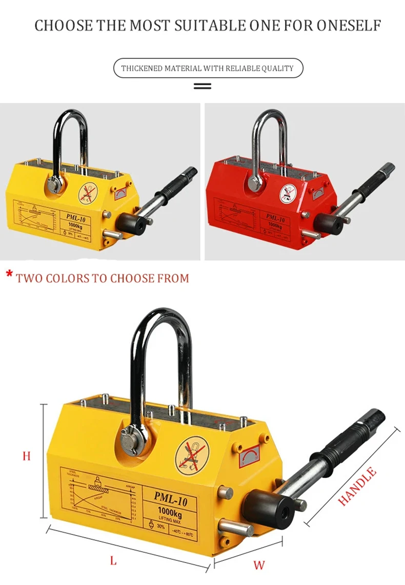 Magnet Permanent Magnetic Lifter 1000kg 600kg 500kg Scrap Lift ...