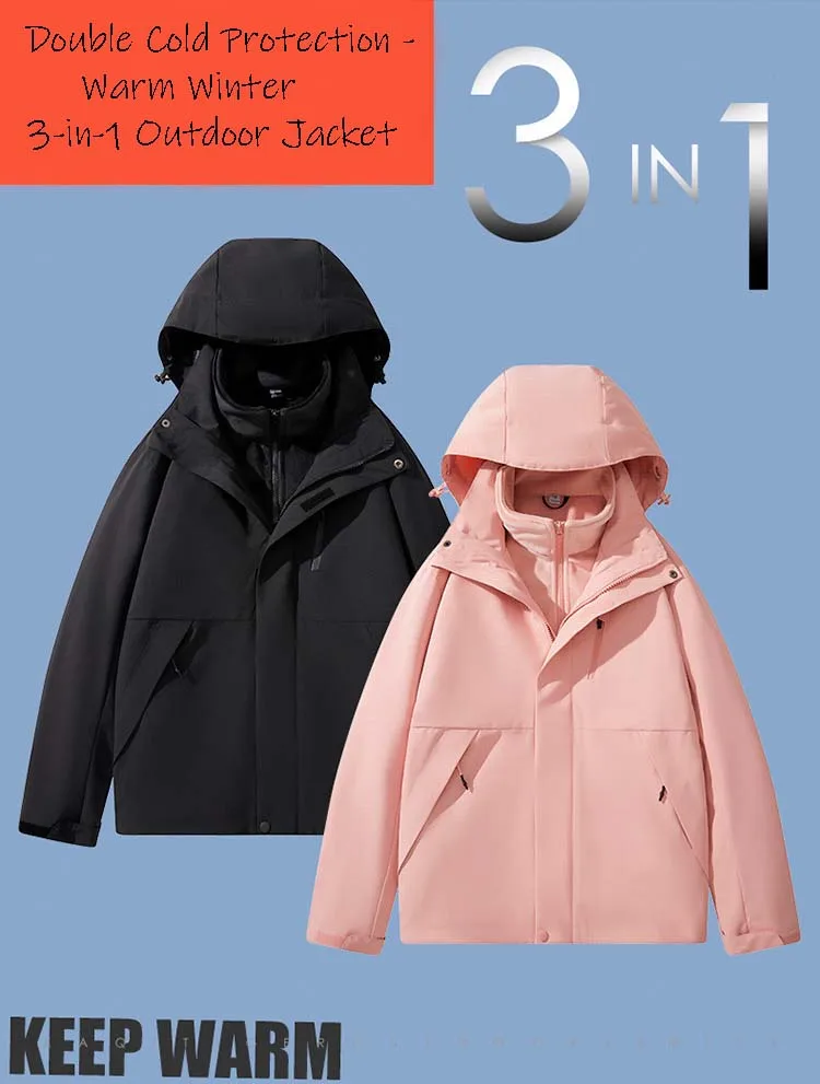 Custom Pop Lady Outdoor Coat With 3-in-1 Wear Hidden Pocket Removable ...