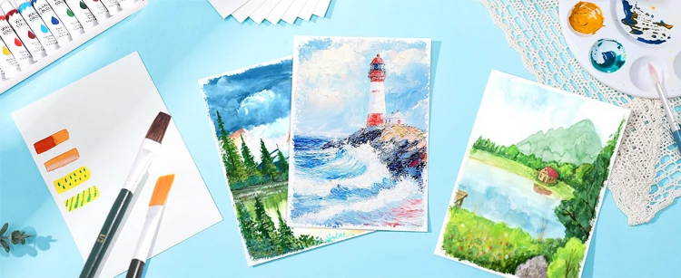 FOSKA Achieve Stunning Watercolor Effects 140lb/300g Cold Press Thick ...