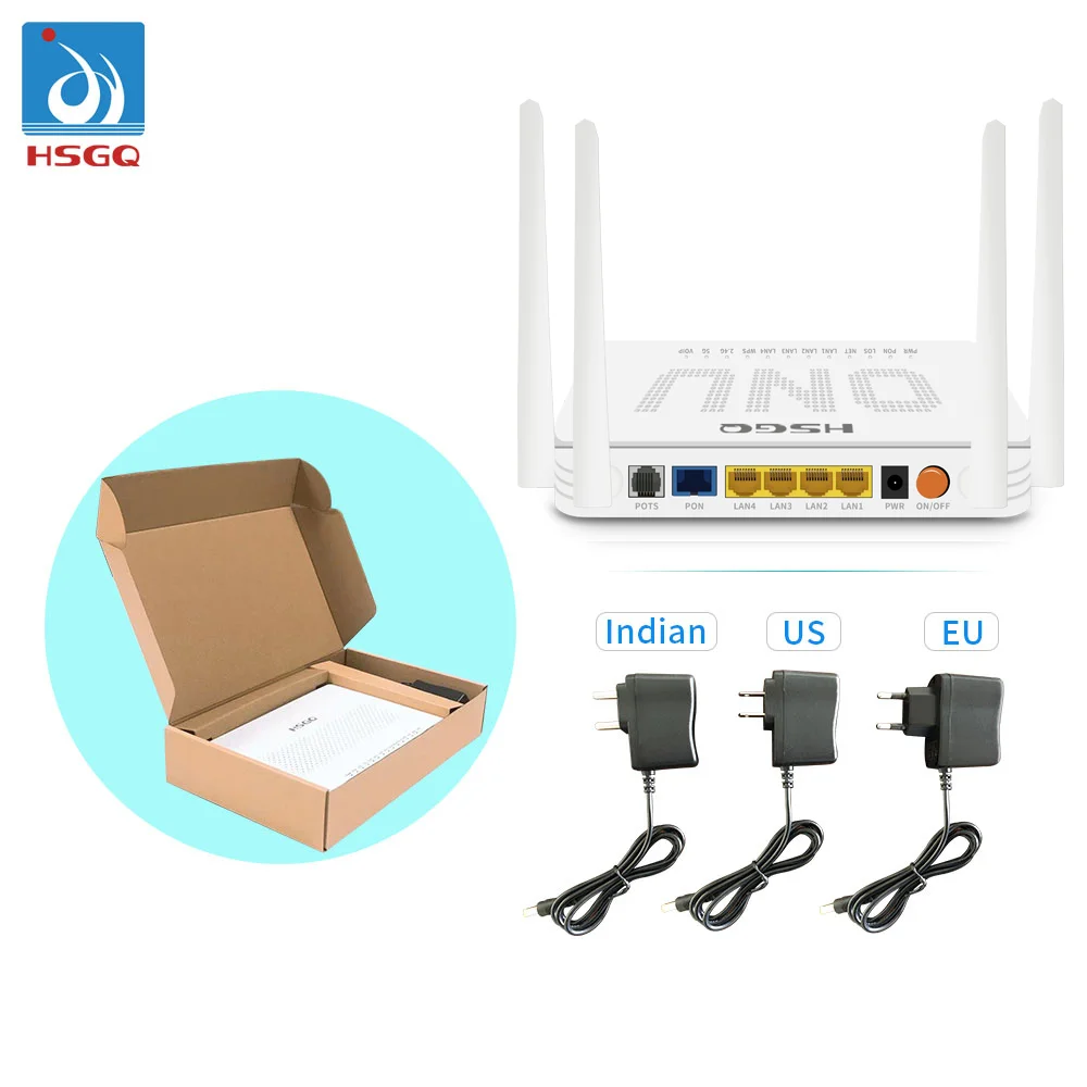 Hsgq-x410dw Dual Band 2.4g & 5g Ftth 5g Wireless Router F609 Onu Gpon ...