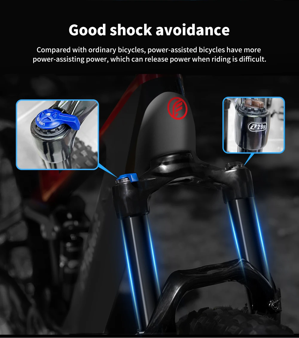 Fitalent Full Suspension Carbon Fiber Ebike Hidden Mivice X700 100nm ...