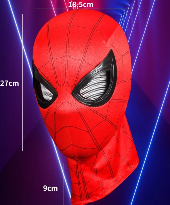 Home Cosplay Superhero Helmet Eletronic Led Flashing Red Winking ...