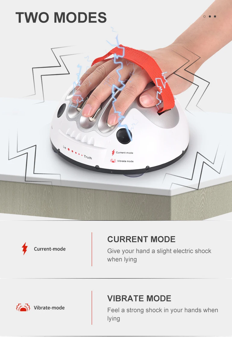 Lie Detector Toy - Novelty Gag with Electronic Party Tricky Game