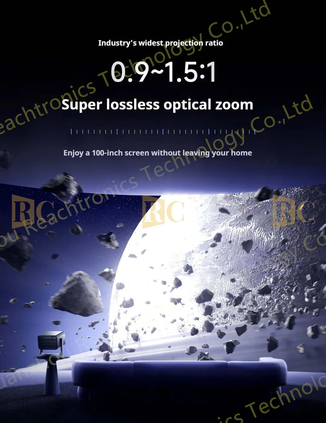 Hisense Vidda C3 Pro 4K 3-Color Laser Projector for Home Theater