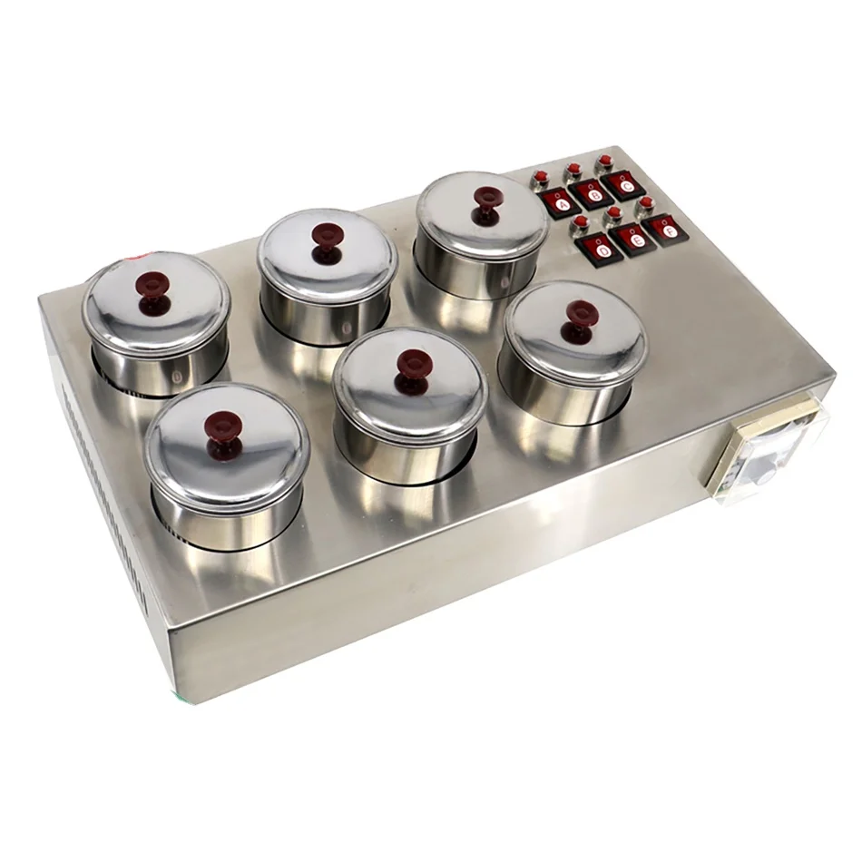 Optical Lens Dyeing Machine TM-6 Pots Lenses Tinting Bath with 6 Cups ...