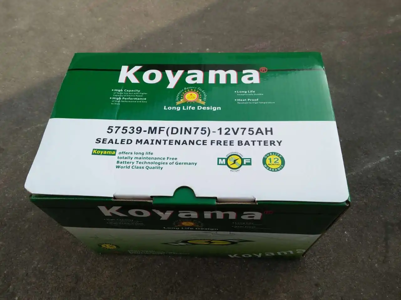 Factory Shipment 12v45ah Din45 Maintenance Free Auto Car Battery Start ...