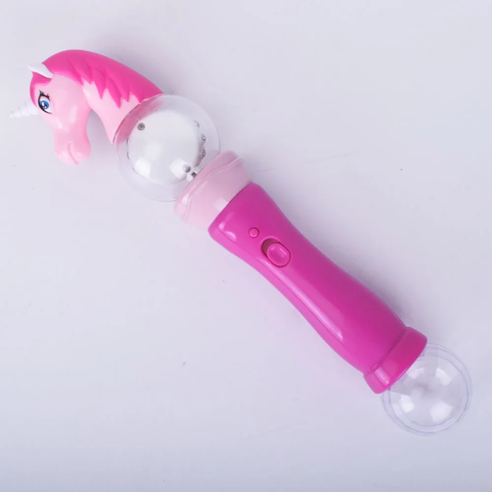 Double Ball Magic Spinning Wand Light-Up Unicorn Fairy Stick for ...