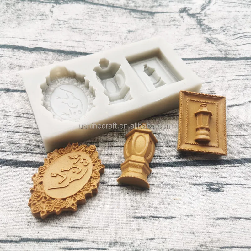 Arabic Style Fondant Baking Soap Molds for Eid Decor