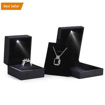 Factory Direct Supply Jewelry Boxes Latest Led Custom Logo Black ...