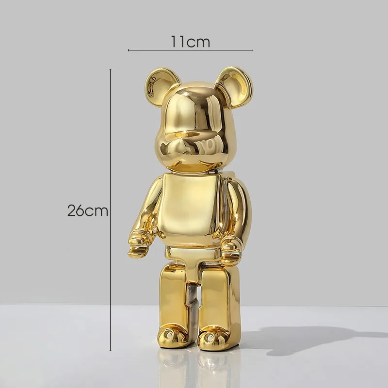 Custom Electroplated Resin Craft Bearbrick Statue