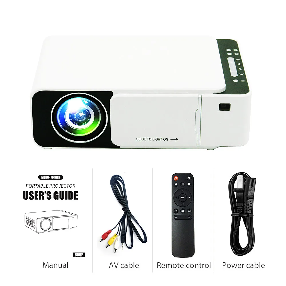 Wholesale For Home Use Mini Lcd T5 Wifi Projector Intelligent 1024*600p ...