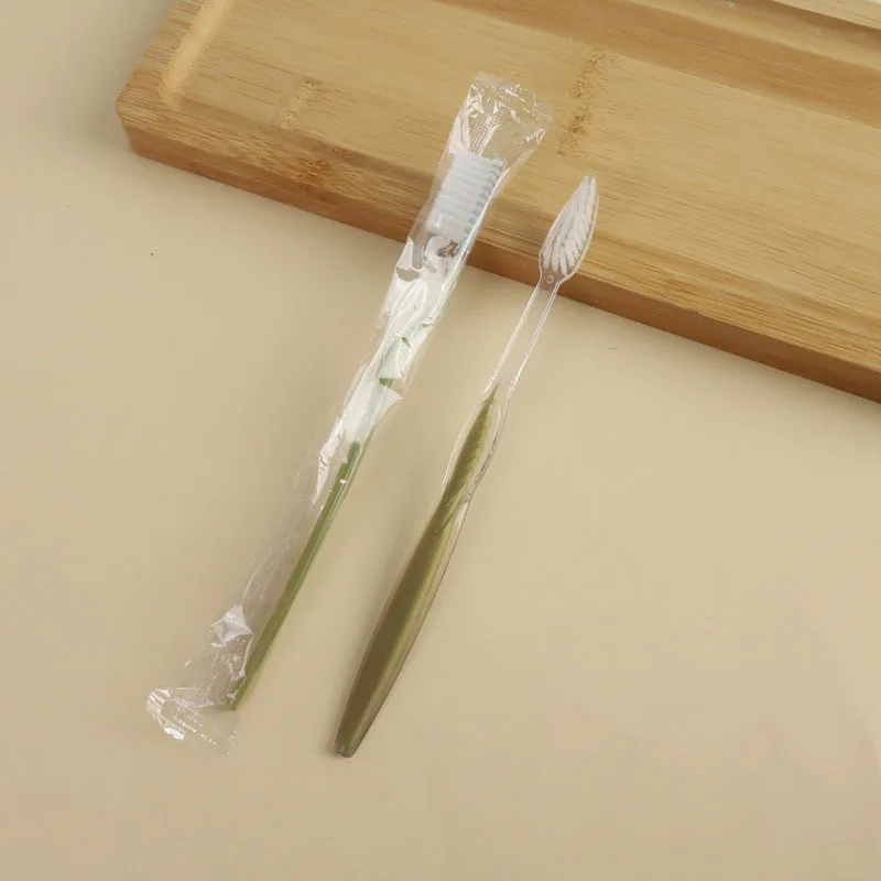 Portable Hotel Amenities Disposable Hotel Straw Toothbrush Set Hotel ...