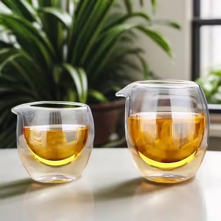 200ml Heat Resistant Borosilicate Double-wall Clear Glass Coffee Cup ...