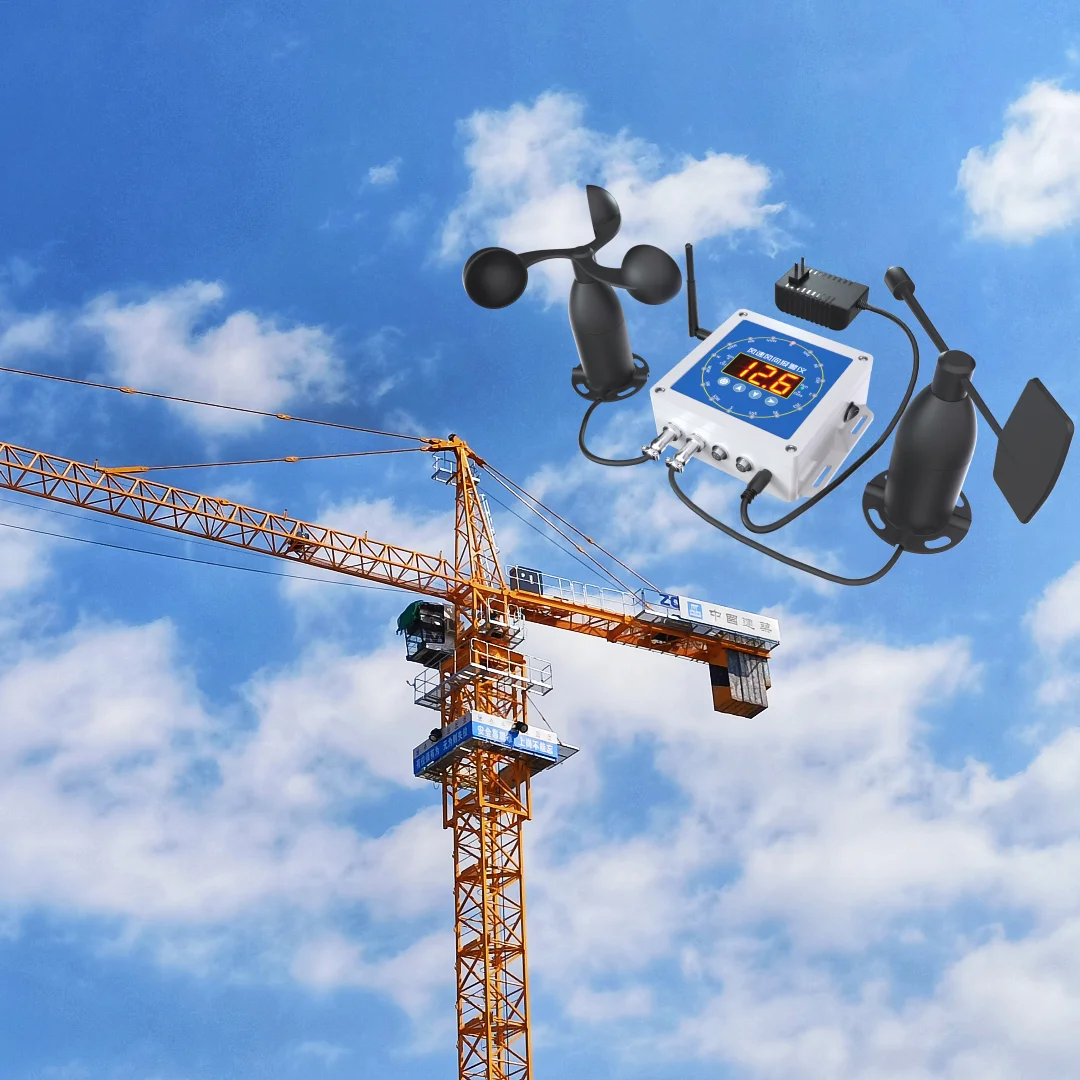 Wireless Crane Anemometer and Digital Indicator for Cranes Wind Speed ...