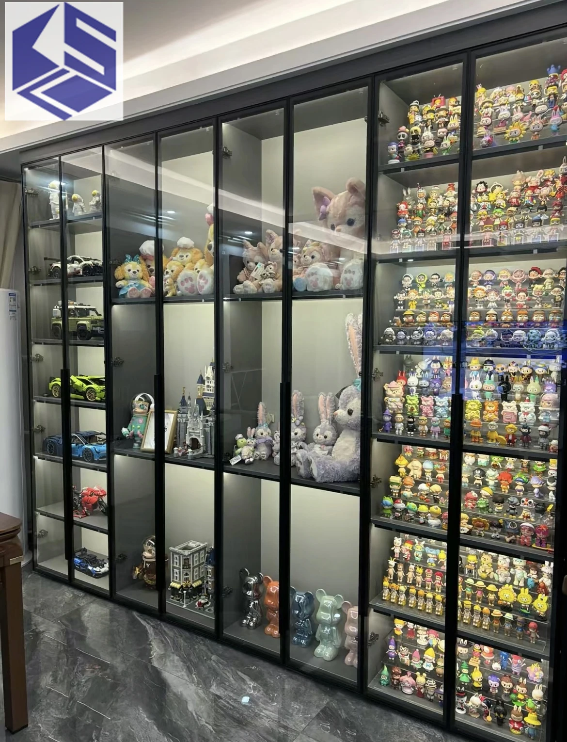 Resin Kit Display Case Creative Animation Model Gift Toy Display Stand ...