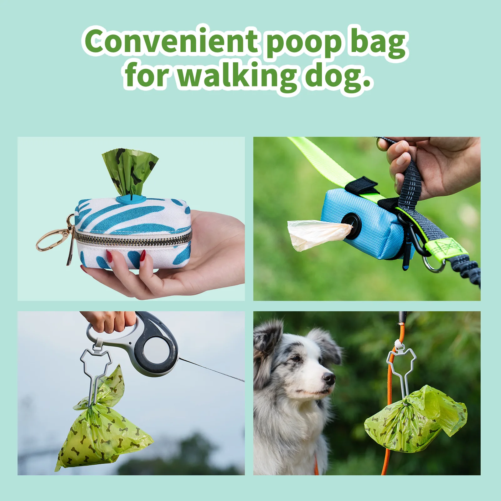 Custom Printed Doggie Pet Poop Bags - Biodegradable
