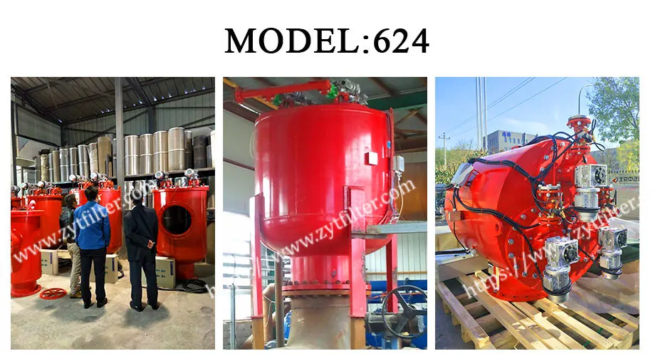 Aiger Industrial Automatic Brush Cleaning Back Wash Filter