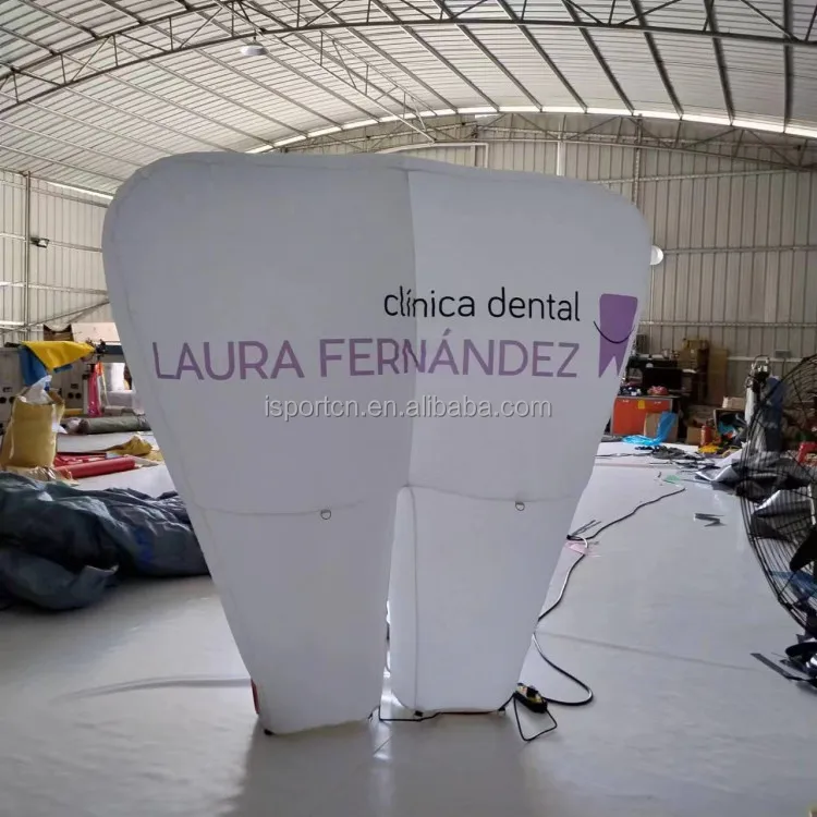Customized Giant Inflatable Tooth Model For Advertising Event - Buy ...