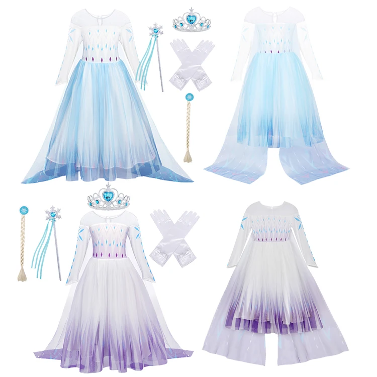 Deluxe Disney Princess Costume for Girls - Elsa, Anna, Rapunzel & Belle ...