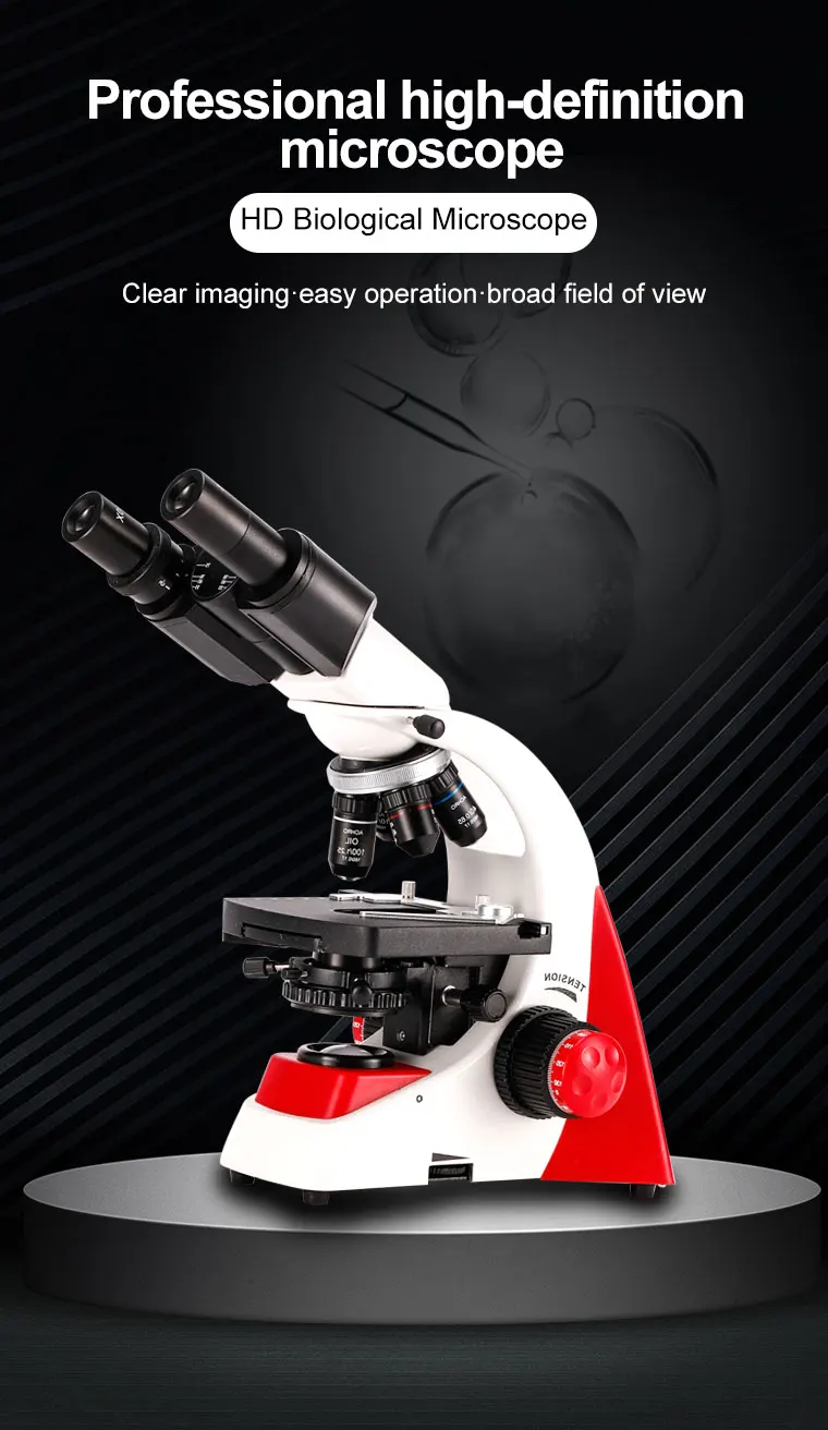 5000X HD Biological Medical Laboratory Professional Light Binocular ...