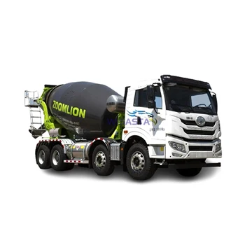 Cng Power Jiefang 8x4 Heavy Duty Chassis 12cbm Cement Drum Concrete ...