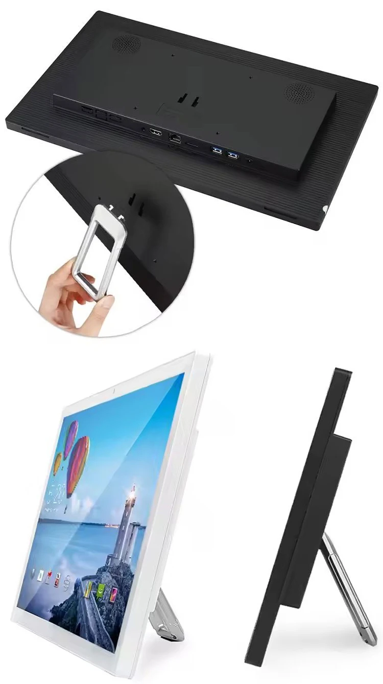 Wall Mounted 15.6 Inch FHD 1080P Digital Signage POE Android Display ...