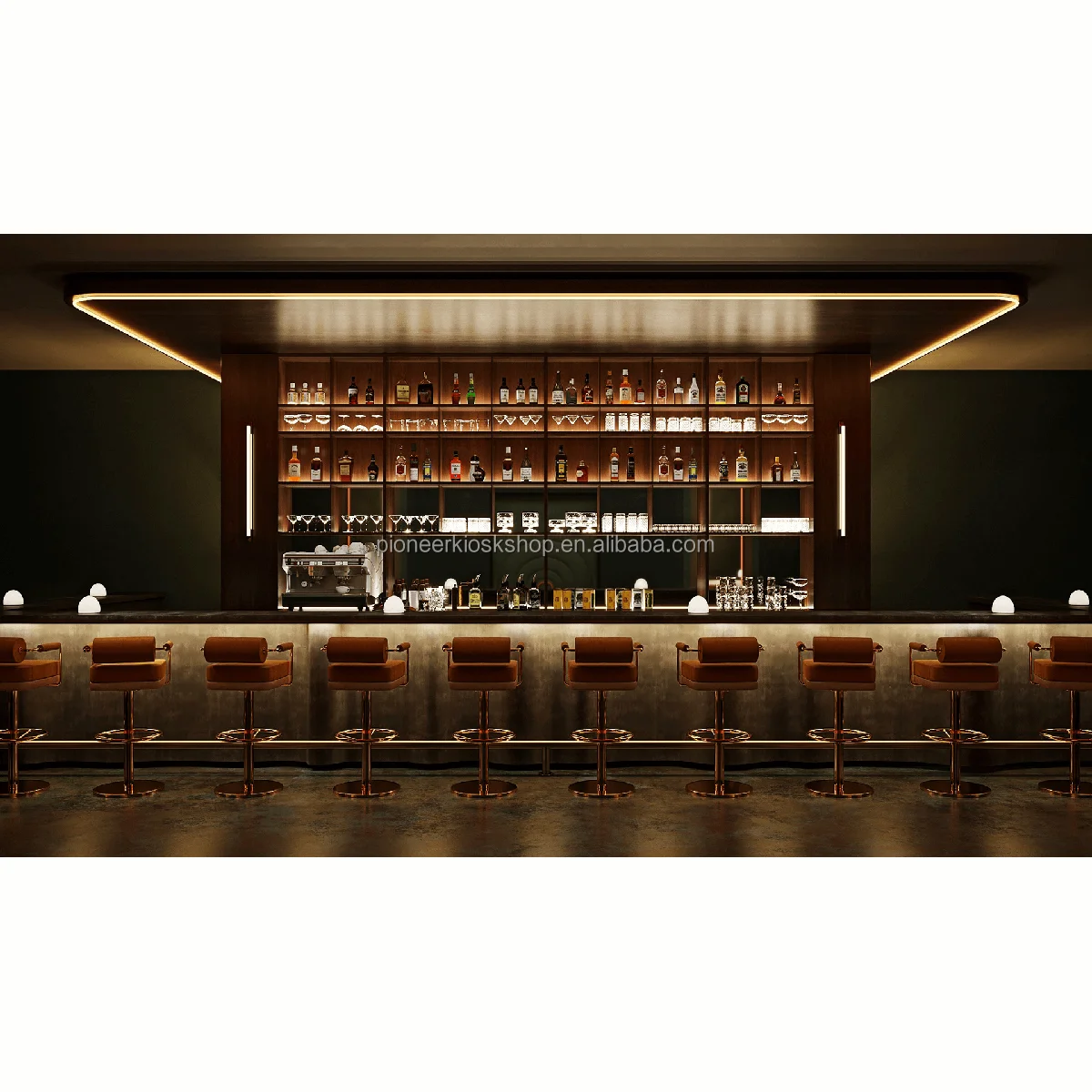 Whisky Bar Interior Decoration - Cocktail Liquor Bar Design