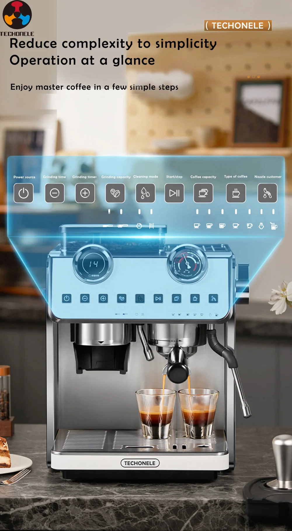 Multi-functional Electric Coffee Machine Double Boiler Concentrated ...