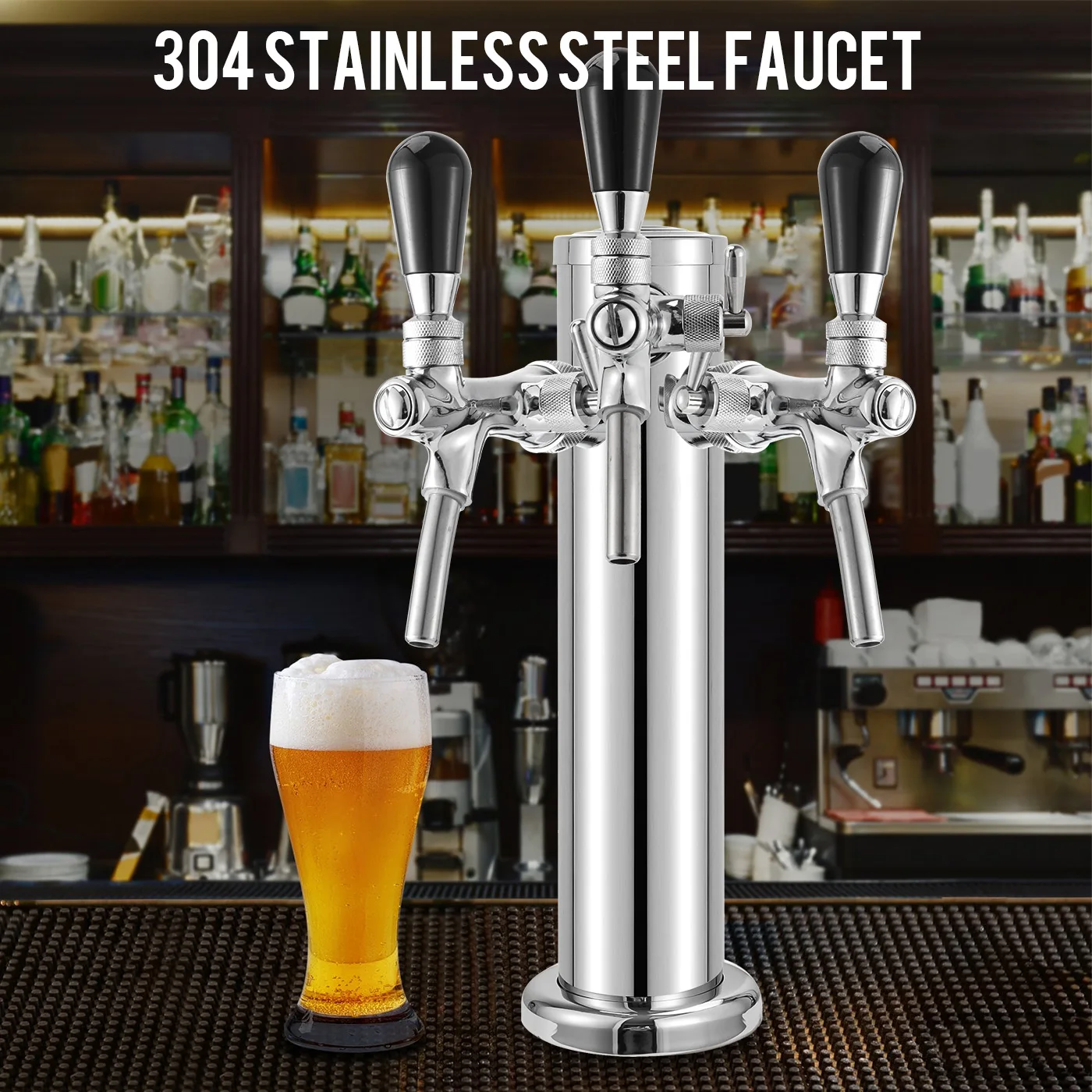 3 Tap Beer Tower - Premium Draft Solution for Home Brewing