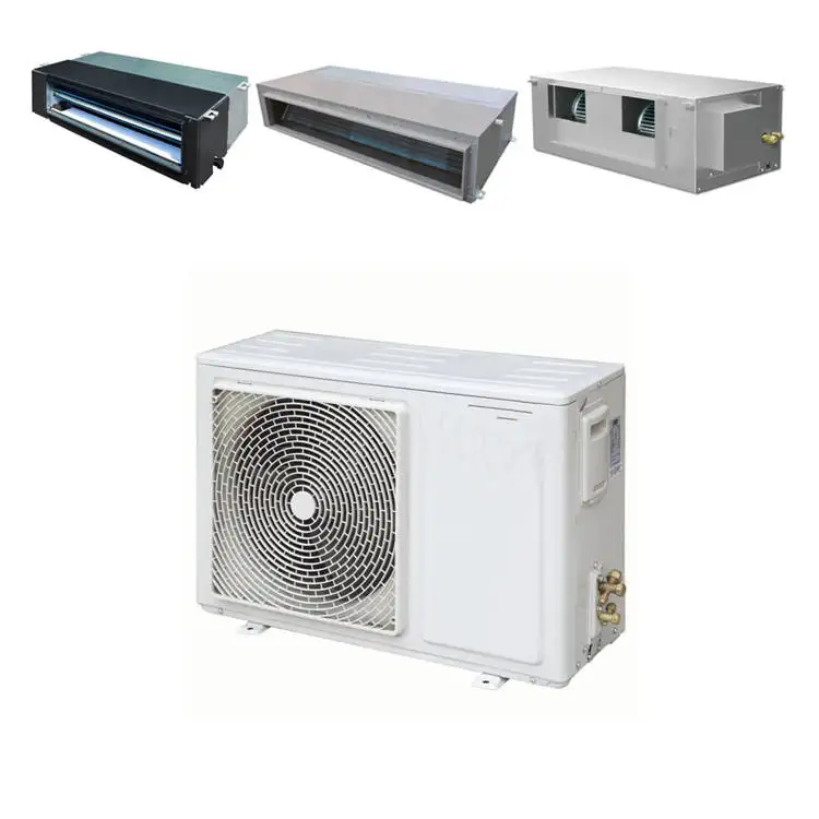 Industrial R32 R410A Split Ducted Air Conditioning System AUX Duct Type ...