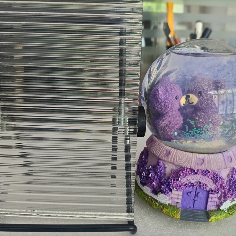 5mm Clear Patterned Glass Clear Pattern Manufacturer Shower Fluted ...