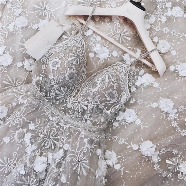 Shop High Quality V Neck Tulle Wedding Gowns by ZHIYA GARMENT