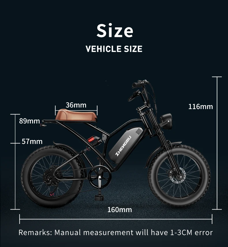 EUY S4 Electric Bike - 1000W Power, 20ah Battery, 20" Tires