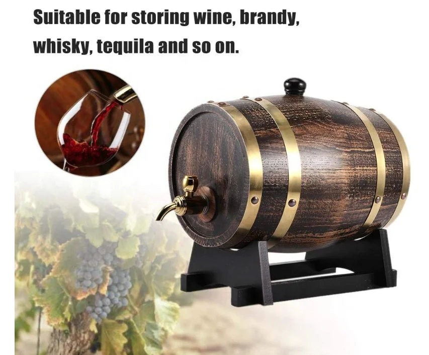 Wooden Beer Buckets Tower Natural Wooden Barrel Dispenser Beer Tower ...