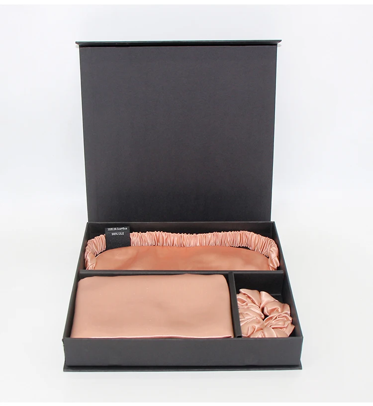 Amazon Hot Selling 100% Satin Pure Silk Gift Set Mulberry Silk Gift Set ...