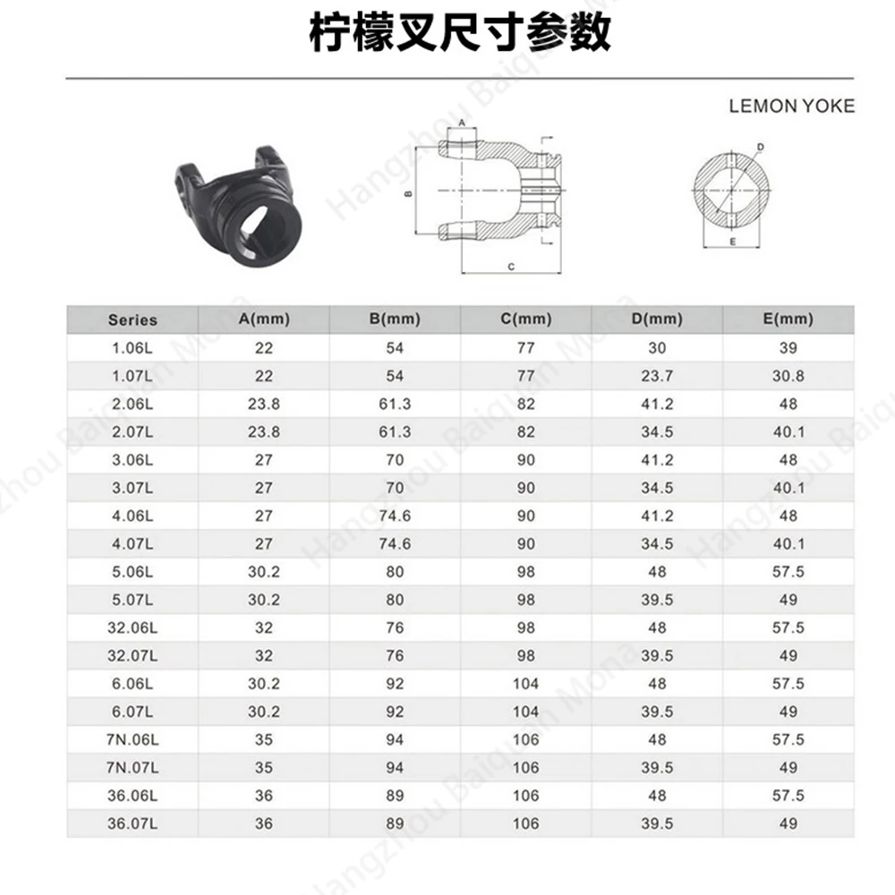Factory Best Selling 10hp Tractor Pto Shaft Double Joint Pto Shaft ...