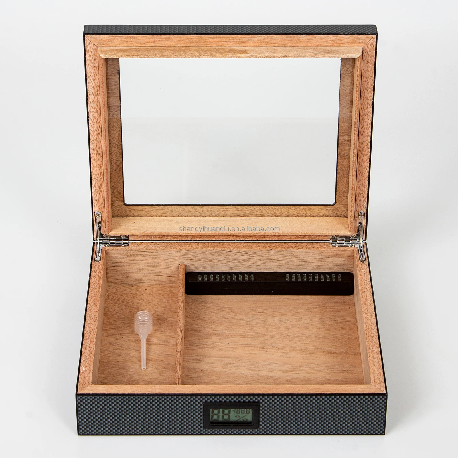 Luxury Cigar Box - Premium Cedar Wood Humidor Gift Set