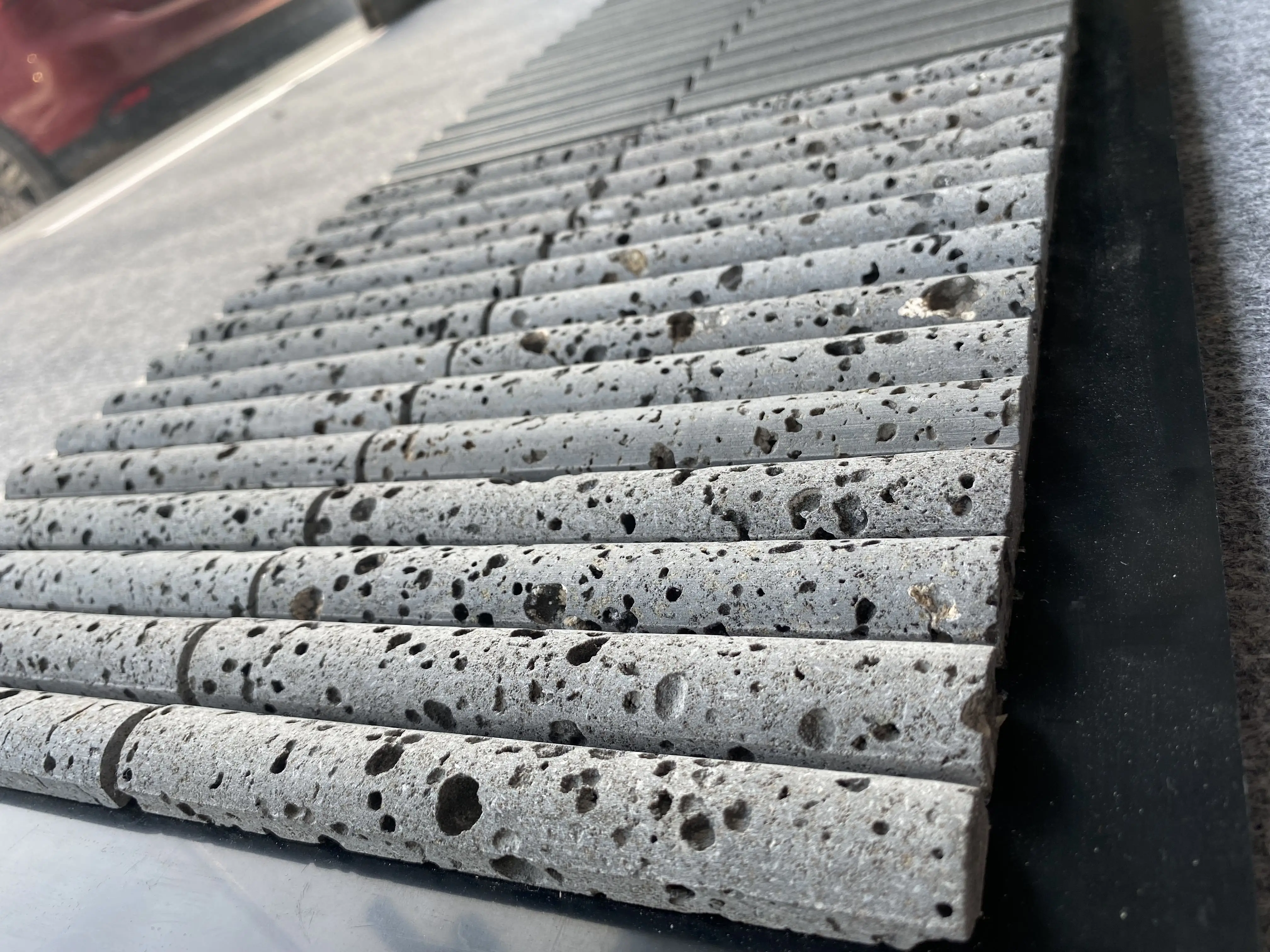 Interior Wall Tiles Curve Fluted Modern Mini Flute Mosaic Bathroom ...