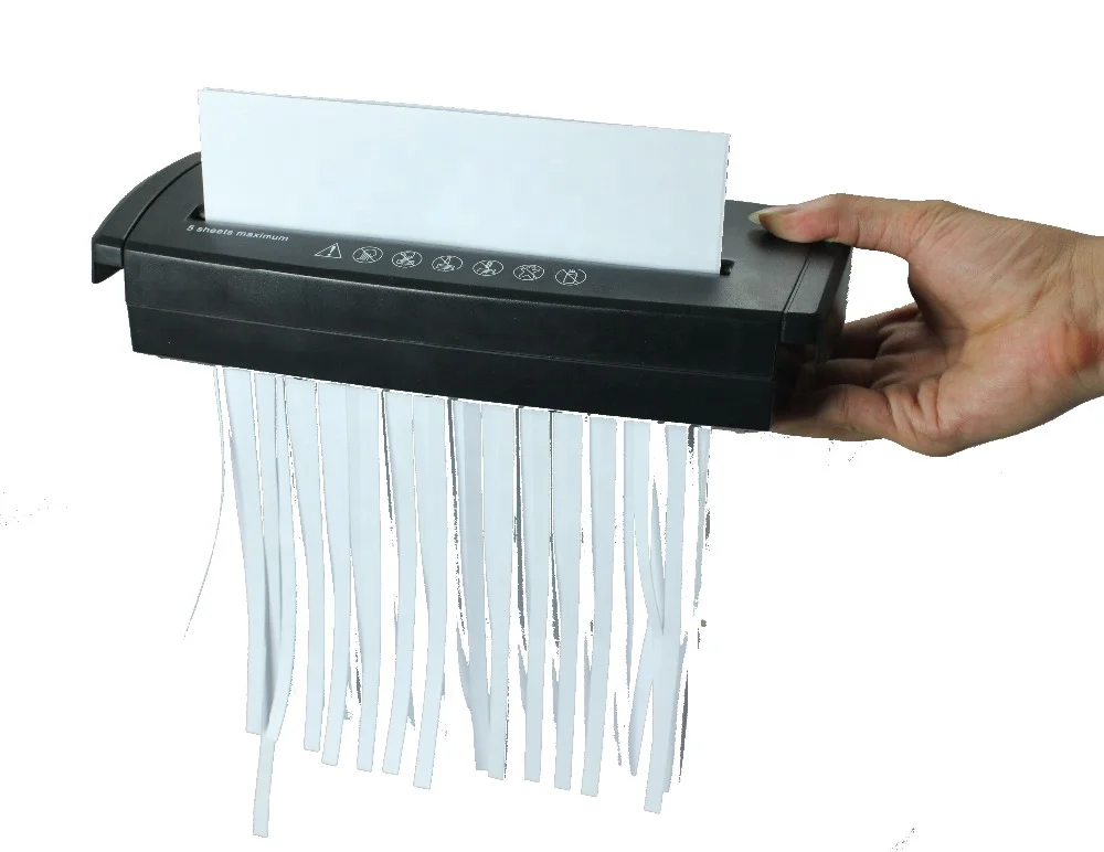Office Electric Paper Shredder A4 5 Sheets Mini Paper Shredder Machine ...