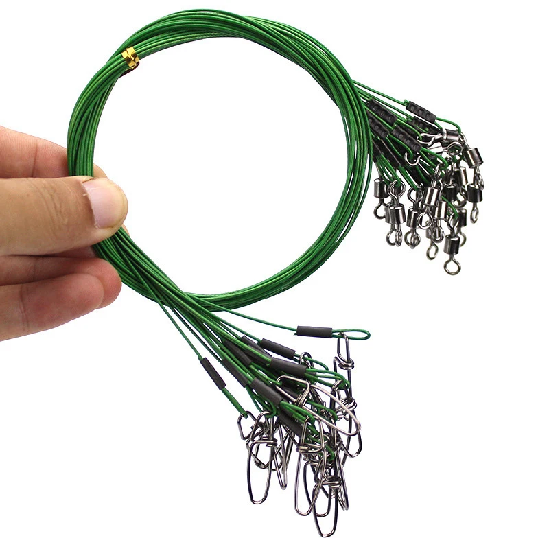 Fishing Wire Leader 50CM 150Lb Heavy Duty Anti Bite Big Game Jig Rig ...