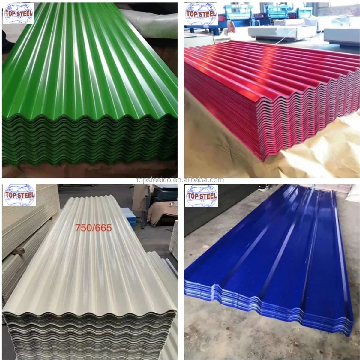 Customized PPGI Roofing Tiles - Durable Corrugated Steel