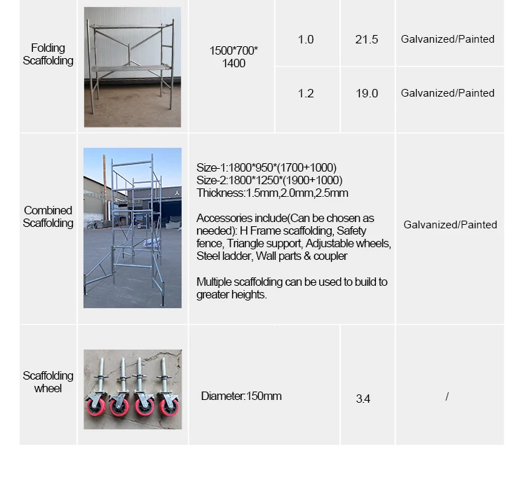 Modern Design Frame Scaffolding - Durable & Versatile