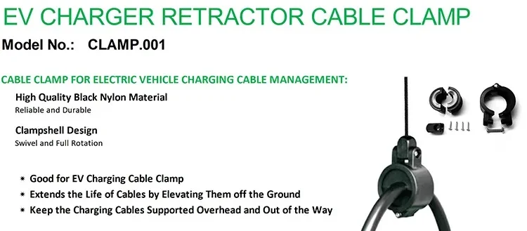 Spring Loaded Hose Reel Retractor Ev Charger Station Auto Cord ...